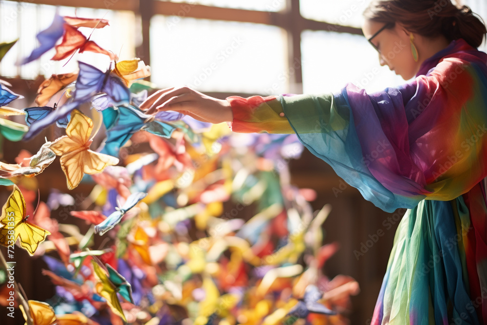 realistics ethereal dance of zephyr, whisking away wayward trinkets ...