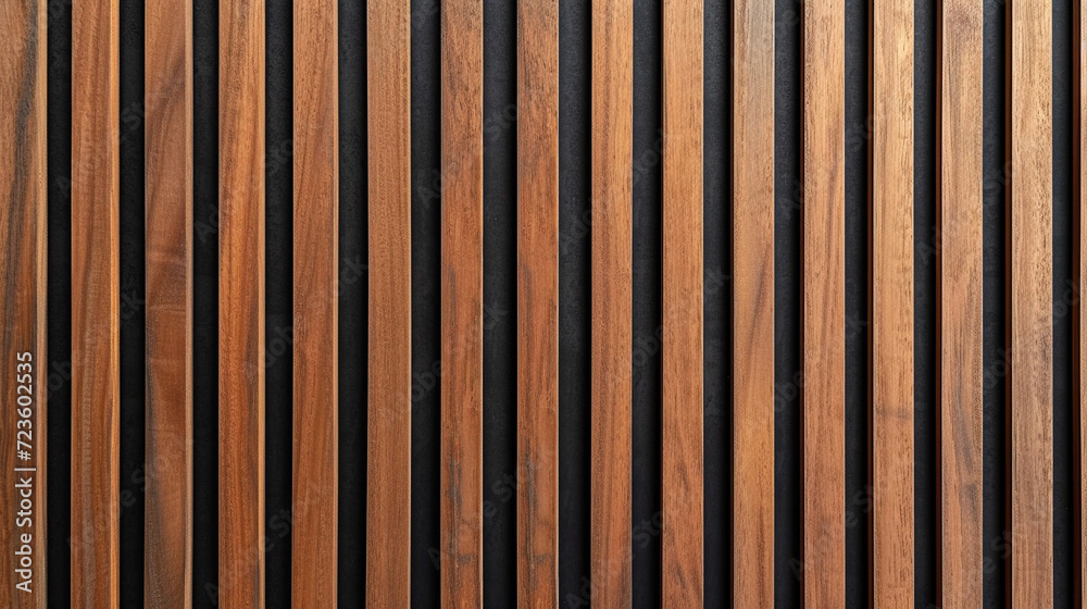 Modern acoustic panel - vertical wood pattern - wooden slats in ...