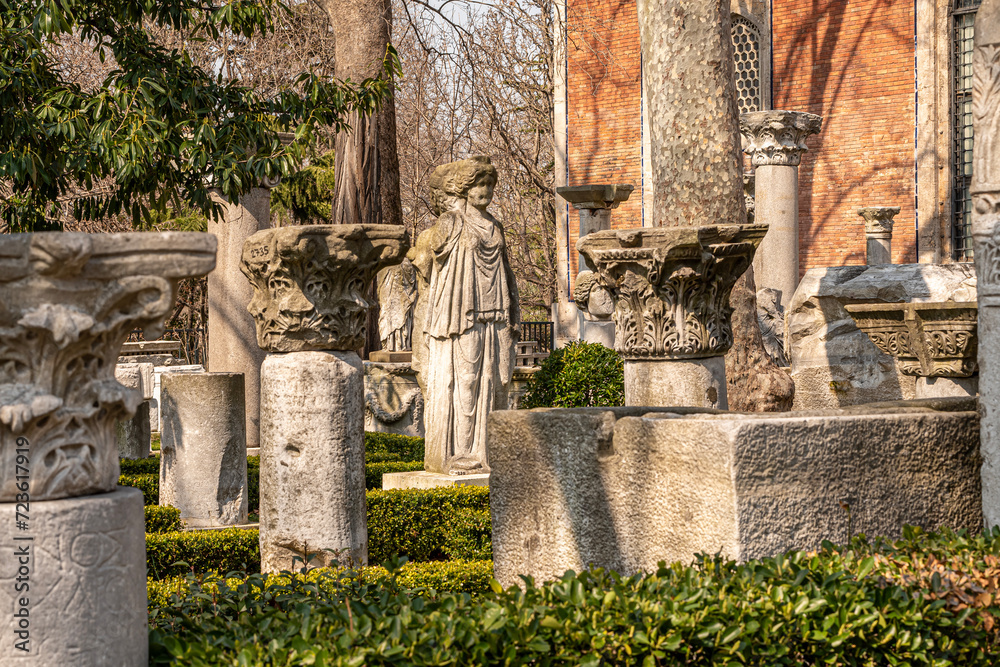 Byzantine style in architecture of Constantinople exterior Stock Photo ...