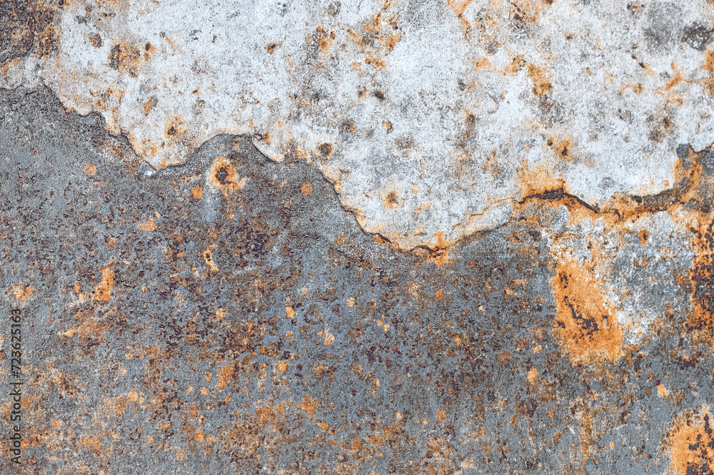 Rust texture with spots and bumps on a metal sheet. Stock Photo | Adobe ...
