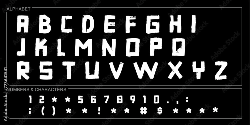 Alphabet Split Monogram, Split Letter Monogram, Alphabet Frame Font ...