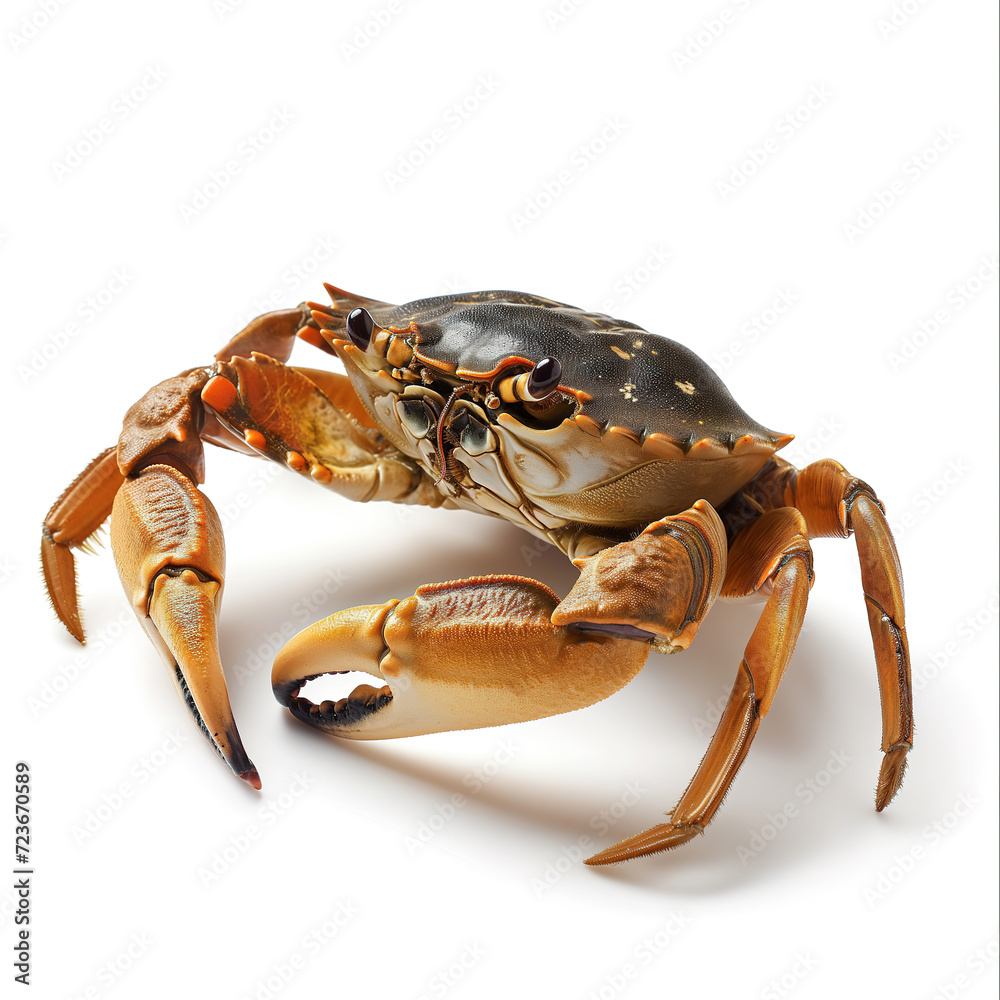 An elegant cancer of the sea, with sharp claws and a pristine white ...