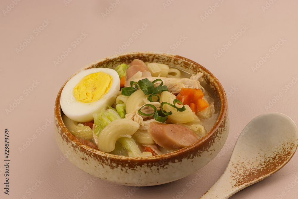 Chicken Sopas is Filipino Style Chicken Macaroni Soup with Flaked ...
