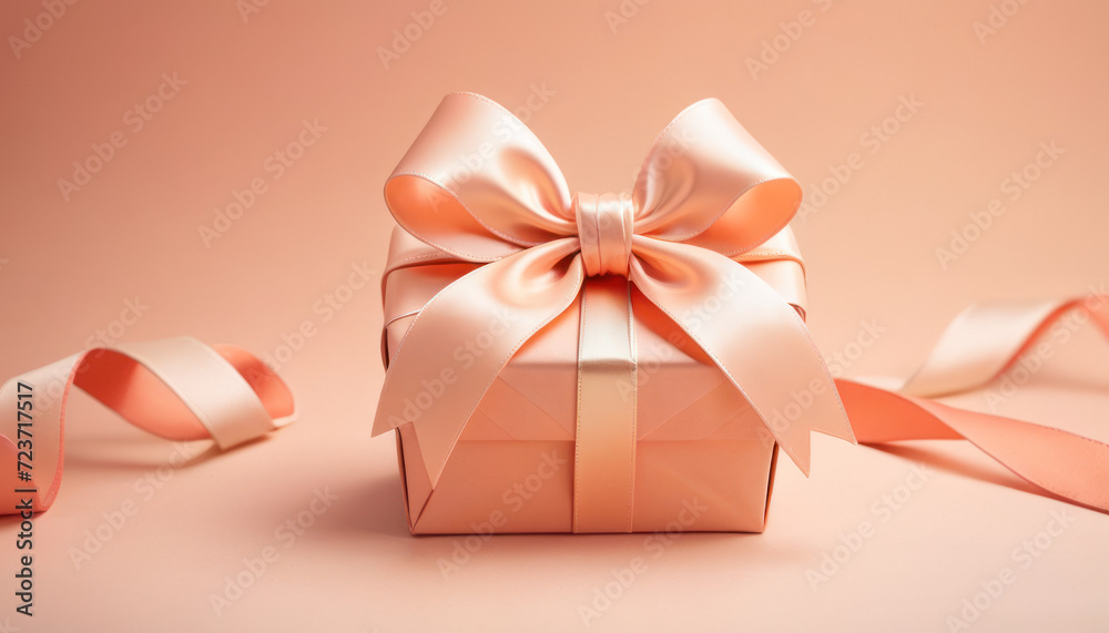 Gift Peach Background Boxes rest on peach background, Ideal for ...