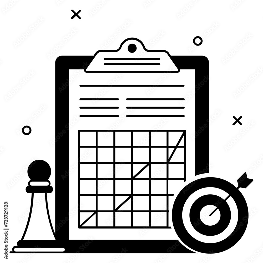 Visualizing Smart Growth Vector Icon Design, Commercial strategy Symbol ...