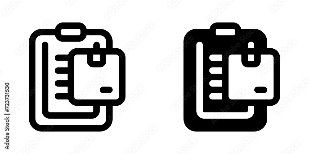 Editable delivery checklist vector icon. Shipping, delivery, e-commerce ...
