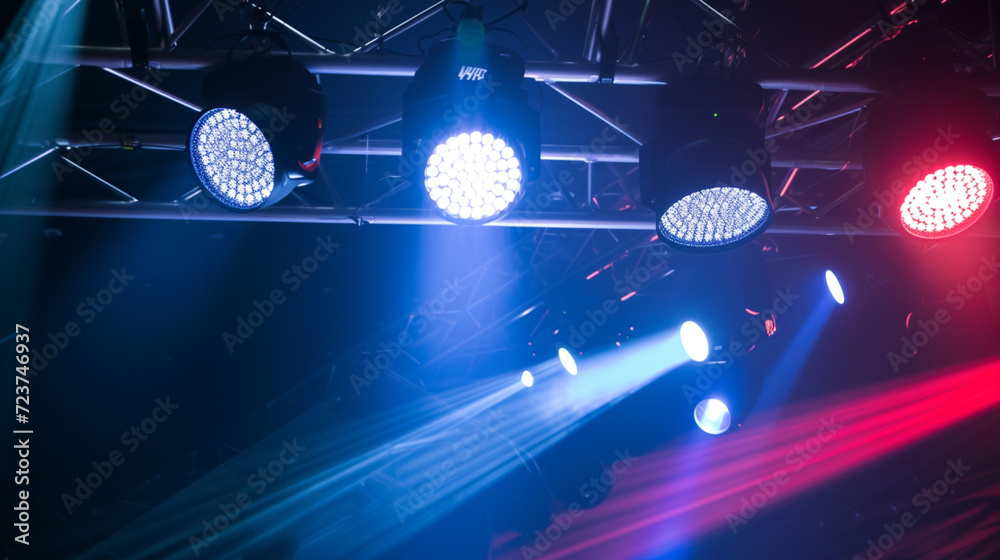 Lights Flashing Spotlight Wall Stage Led Blinder Blinking Cromlech Club ...