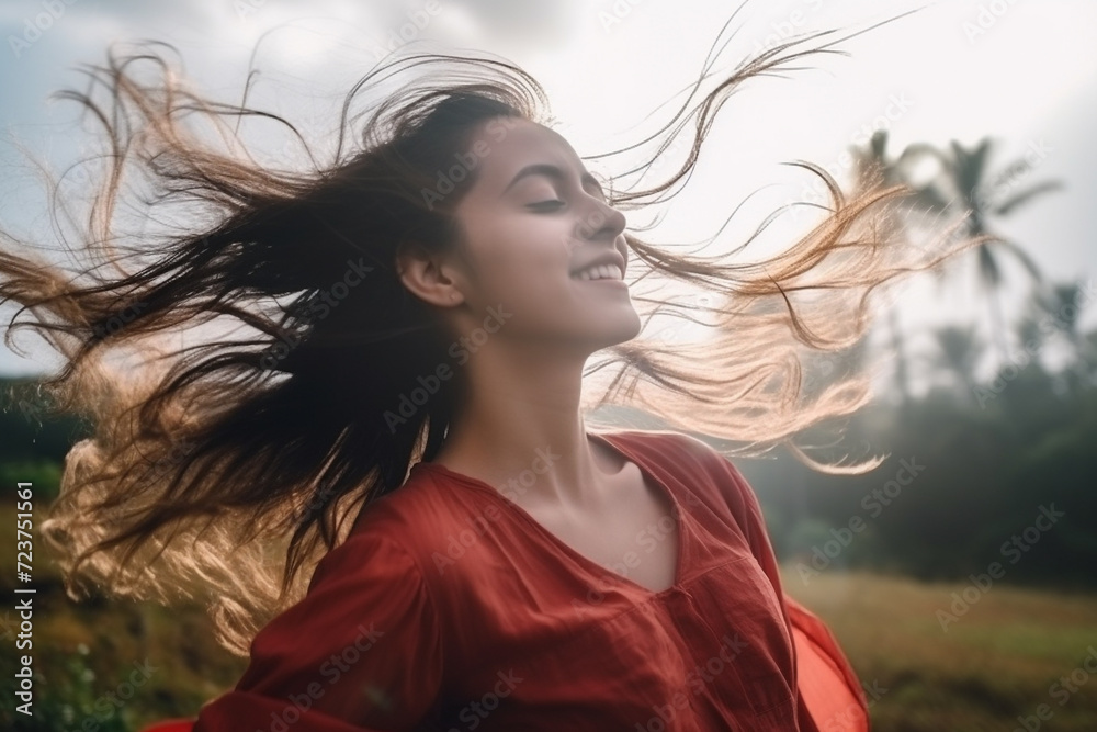 realistics mesmerizing dance of swirling winds, transforming landscape ...