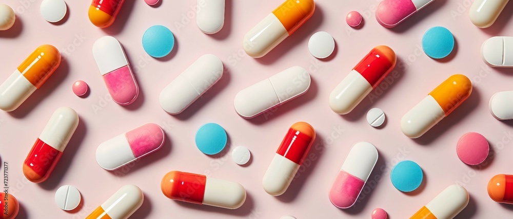 Symmetrical Pill and Capsule Pattern, Precision in Pharmaceutical ...