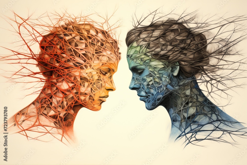 Transformation Through Neurographic Art, An image showing a before-and ...