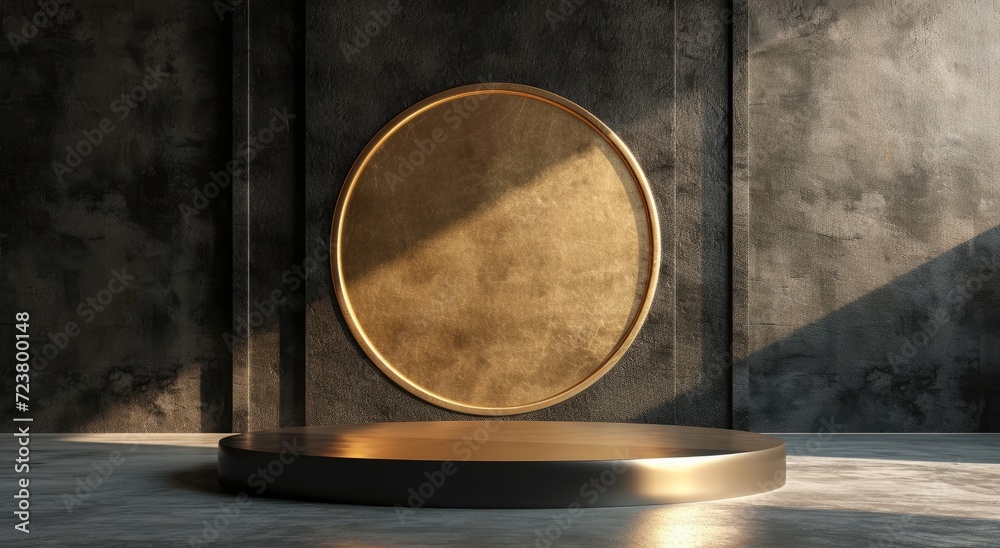Showcase empty podium, banner, and stand versatile copy space, ideal ...