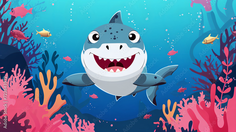 baby shark vector Stock Illustration | Adobe Stock