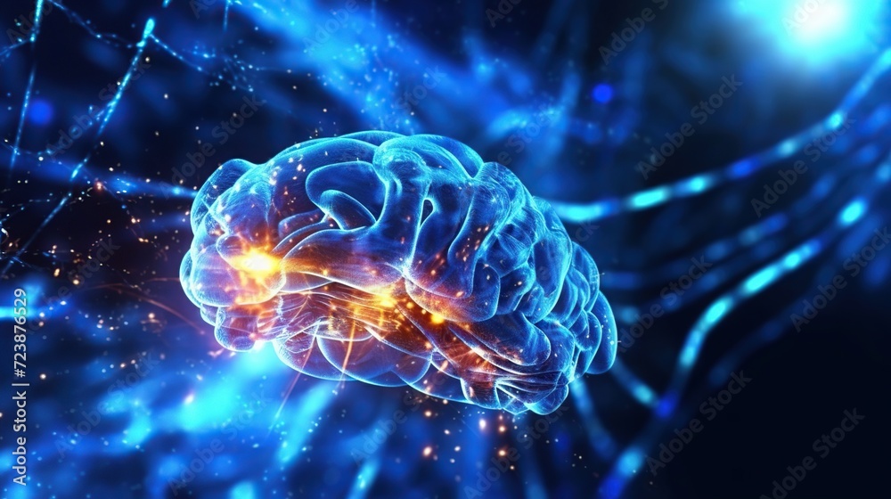 Neural connections brains network. Deep learning , Machine learning and ...