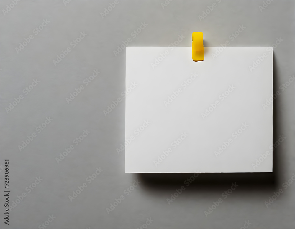 Image of a white post-it note on a clean background. generative AI ...