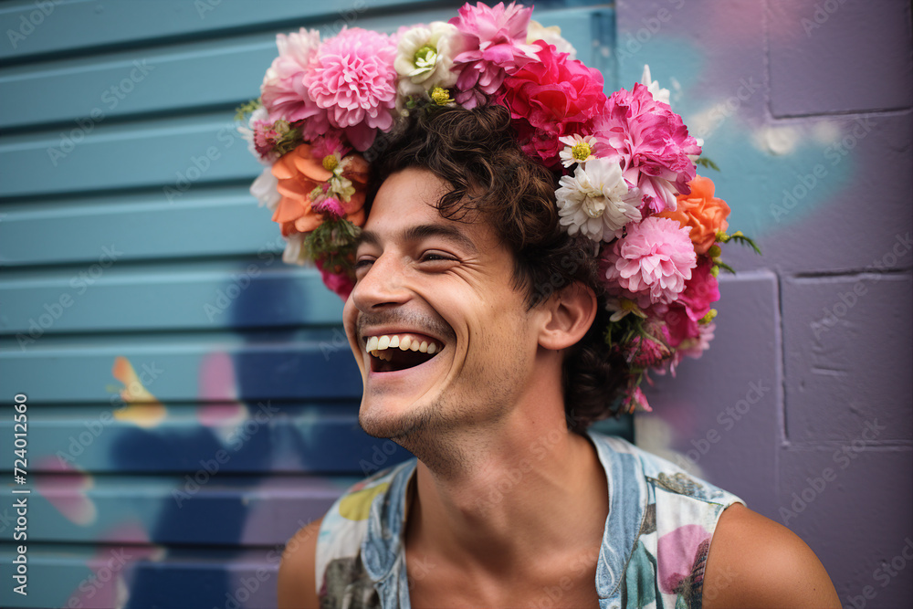 Generative AI picture with lgbt couples concept pride month theme image ...