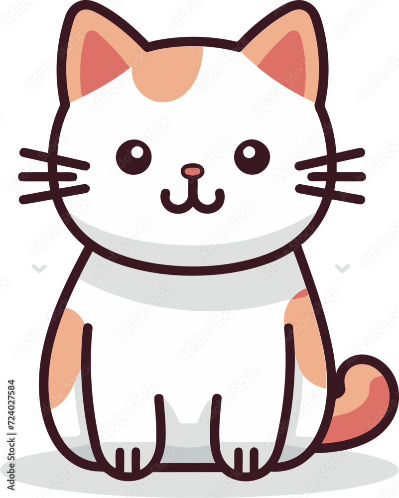 Stylish Cat Portraits Vectorized Elegance in Feline Art Digital ...