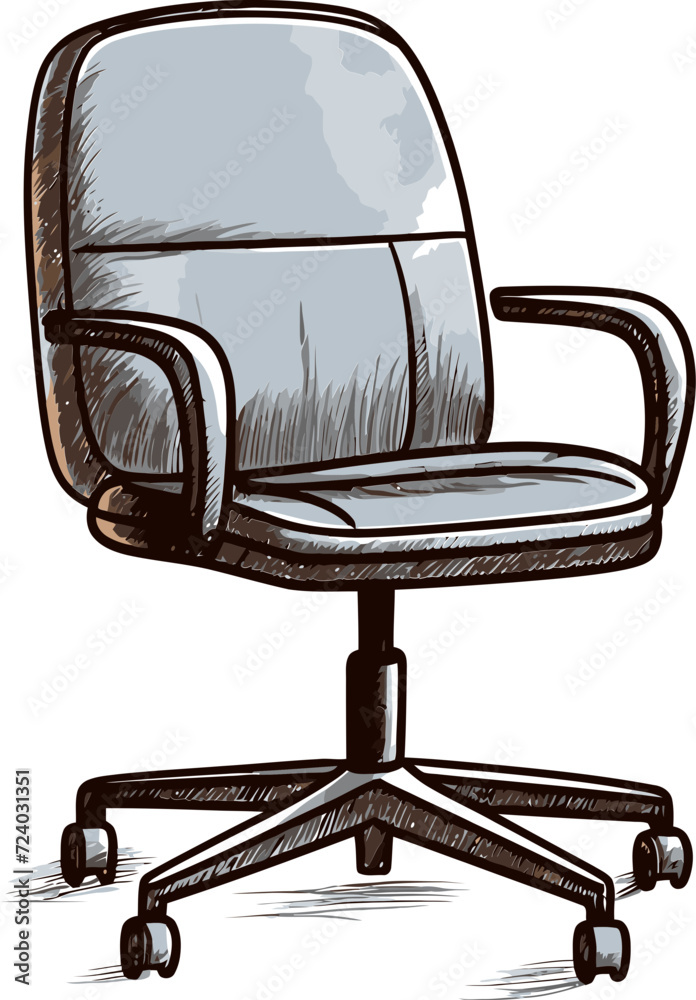 Vector Drawing of a Swel Bar Stool Versatile Seating Whimsical Vector ...