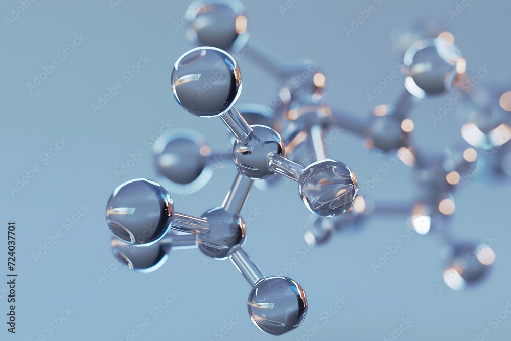 amino acid, structural chemical formula view from a microscope Stock ...