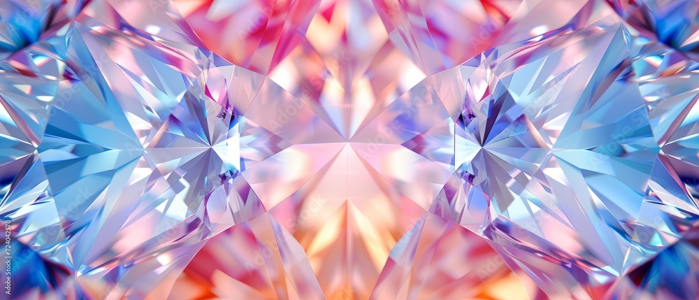 A geometric pink diamond pattern background, featuring both clear and ...
