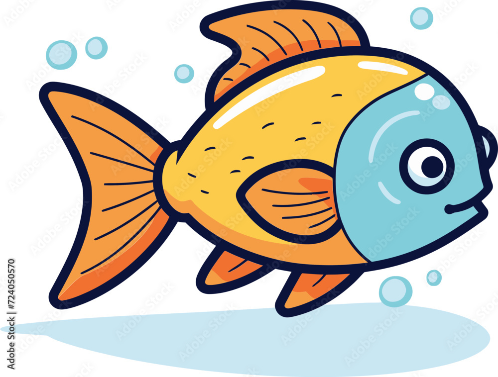 Dynamic Fish Vector Art A Splash of Aquatic Elegance Underwater ...