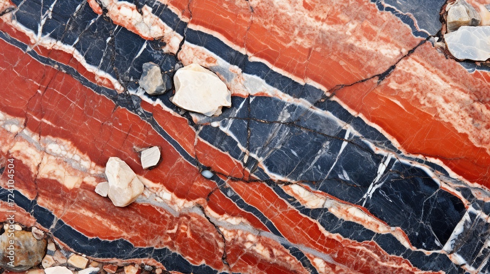 Abstract expressive structure slice mineral stone. Amazing banded ...