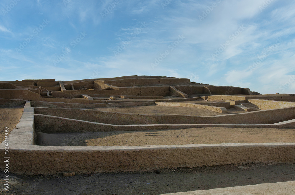 Nazca Pyramid at Cahuachi Archaeological Site in Peru's Nazca Desert ...