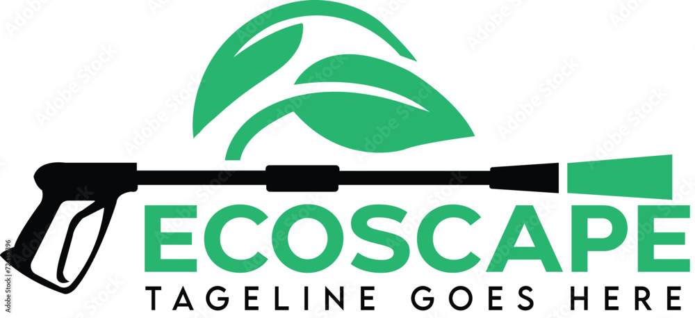 outdoor cleaning logo, exterior cleaning emblem, power washing symbol ...