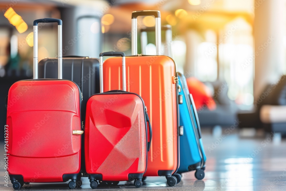 Luggage in a Hotel Room Represents the Beginnings of a Journey - A ...