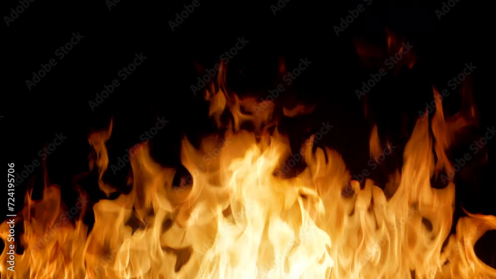 An easy-to-use, practical slow-motion fire VFX insert element. It has a ...