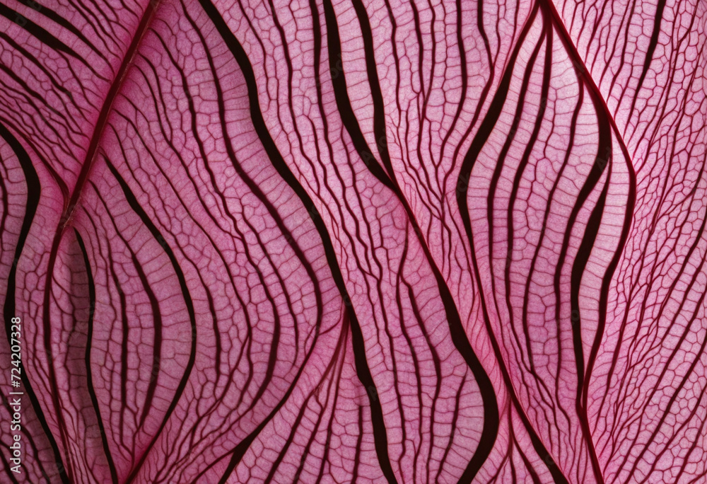 Backlit of red onion skin showing lines and natural patterns, beautiful ...