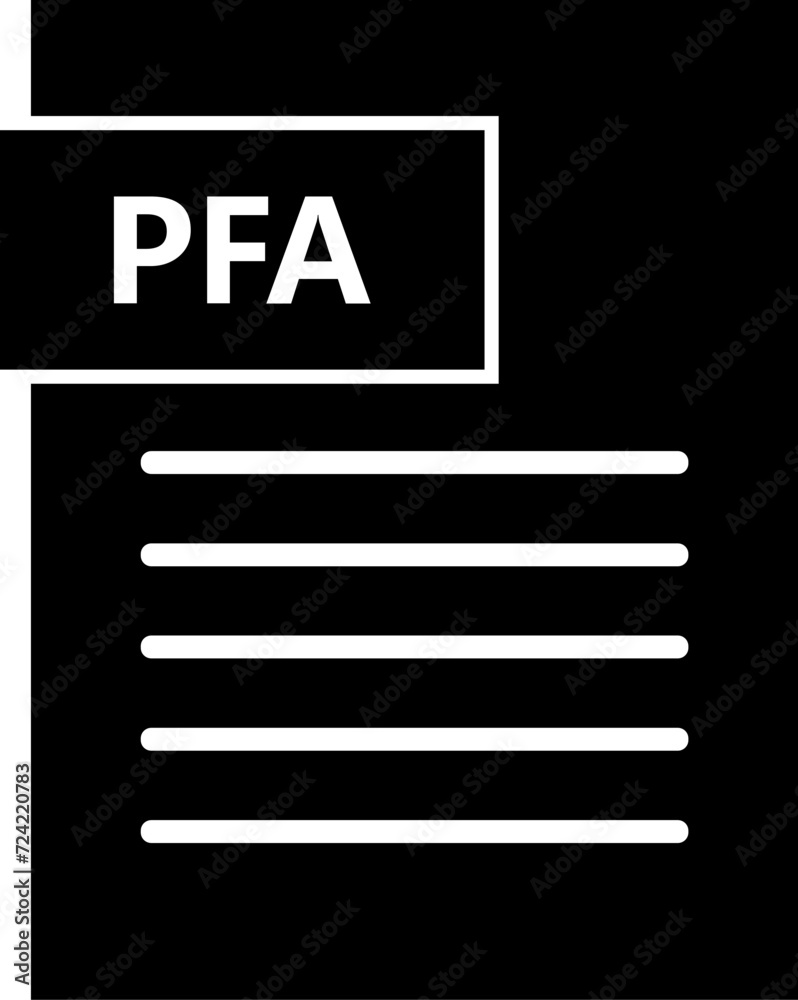 Pfa files Stock Vector | Adobe Stock