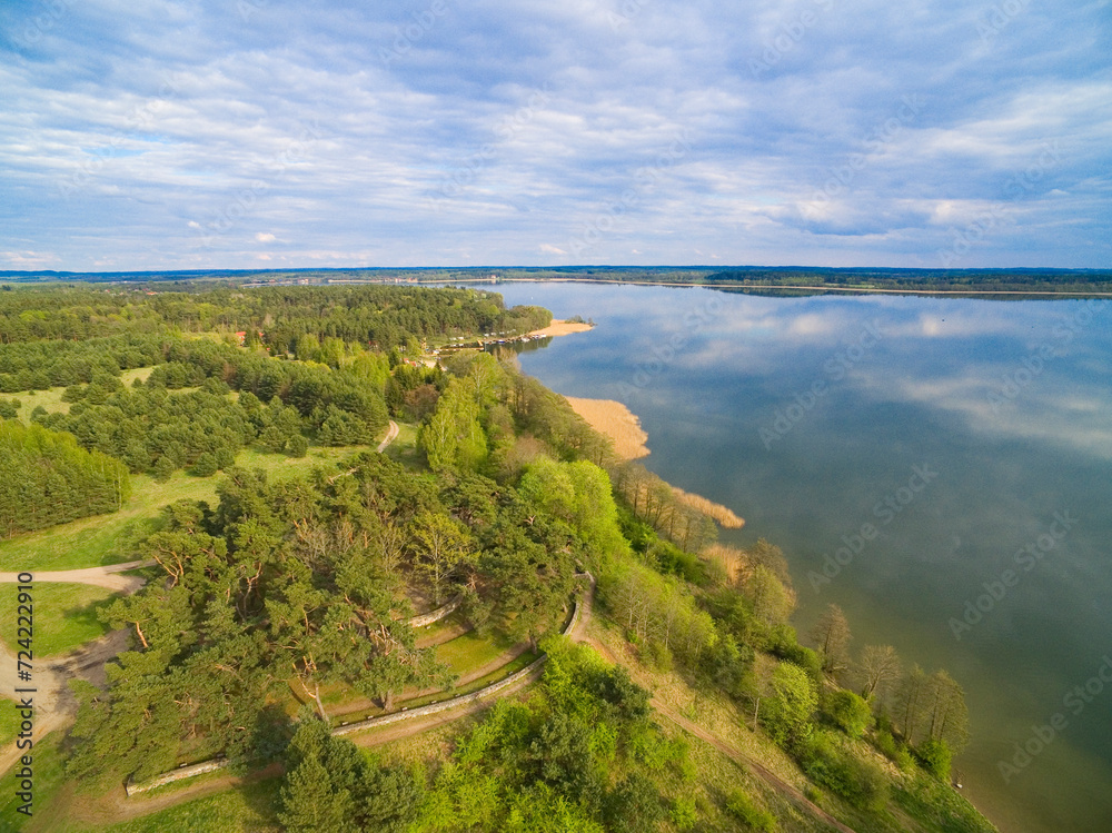 War cemetery located on Swiecajty lakeshore commemorating German and ...