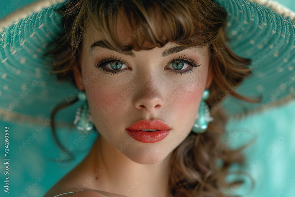 A pin-up style photoshoot, recreating the iconic and playful imagery of ...