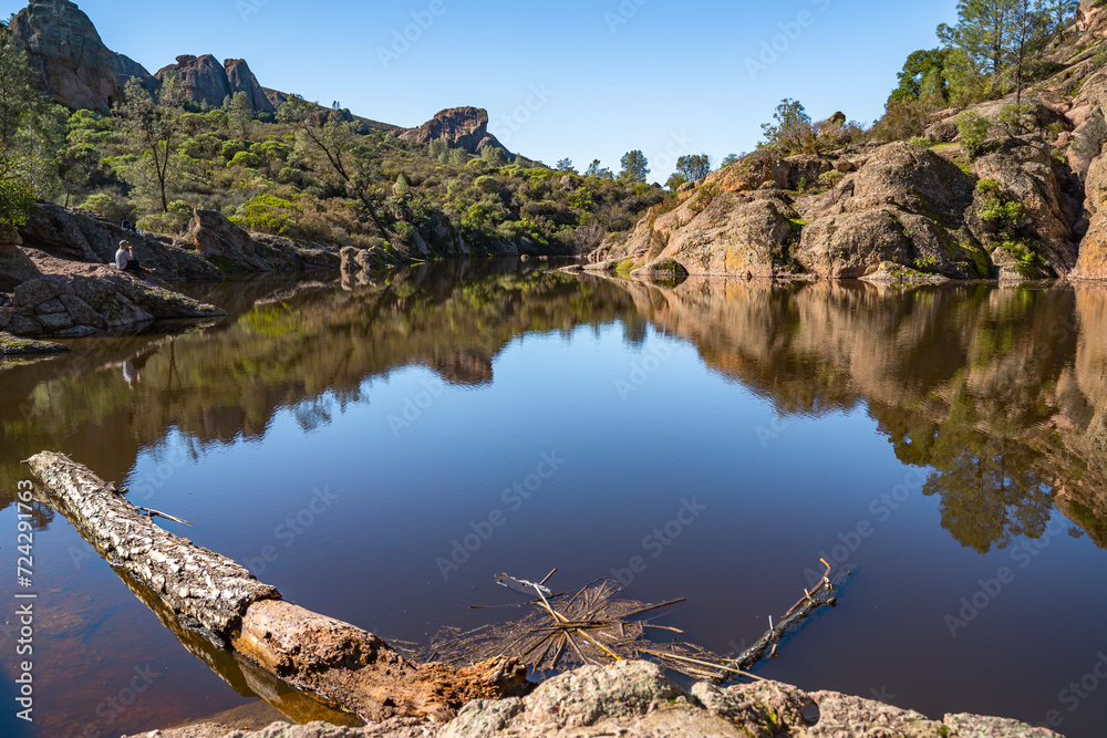 View of Bear Gulch Reservoir. Moses Spring Trail – Bear Gulch Reservoir ...
