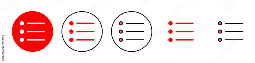 Menu Icon set illustration. web menu sign and symbol. hamburger menu ...