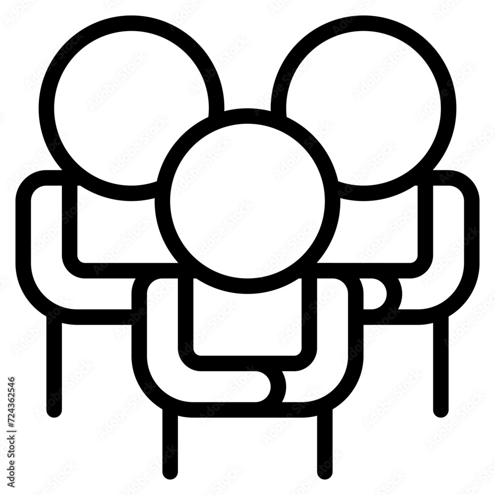 shalat icon with outline style. Suitable for website design, logo, app ...