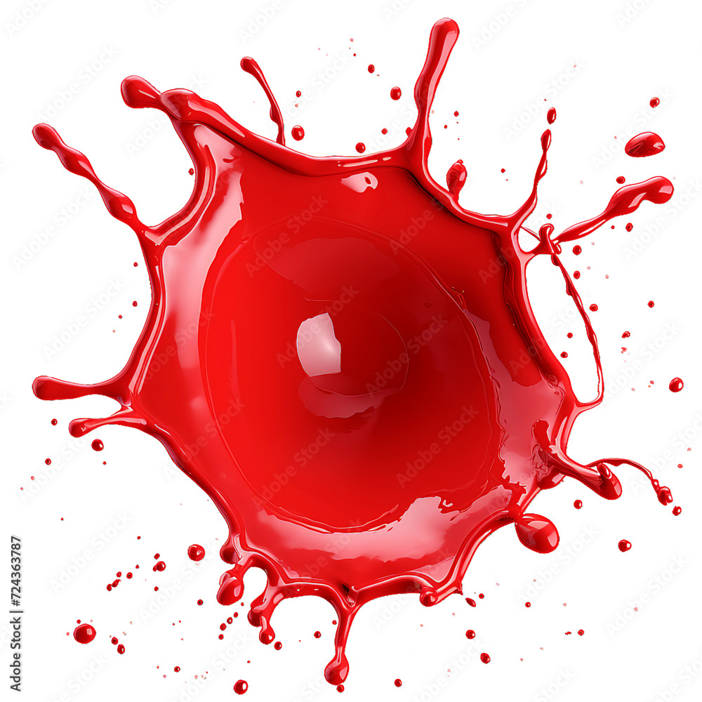 red color Blob, isolated PNG object Stock Photo | Adobe Stock