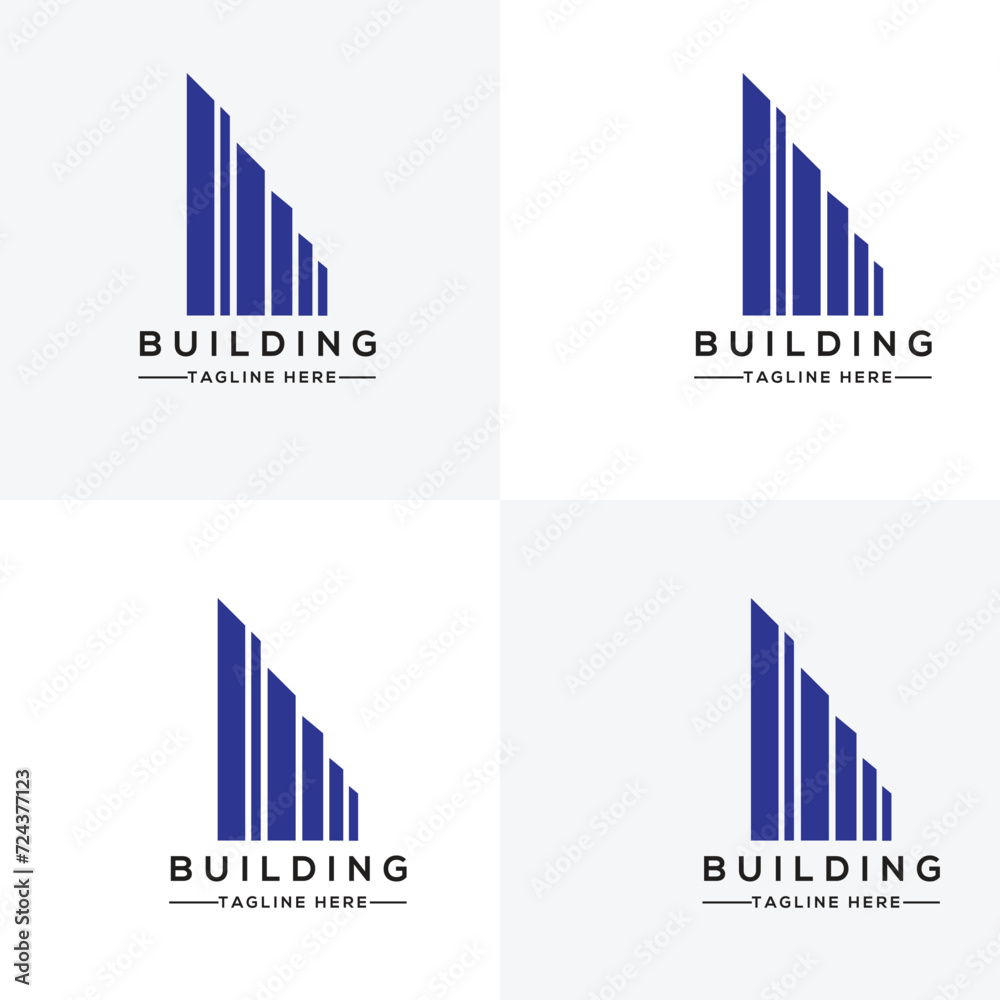 Vector Set off bilding logos, architecture structureReal Estate Stock ...