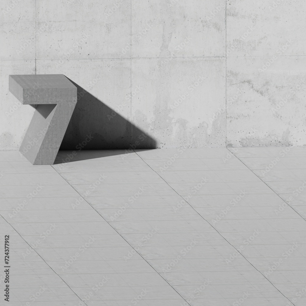 Number Seven 7 7th Seventh Floor Font Character Sign Symbol Digit Stock ...