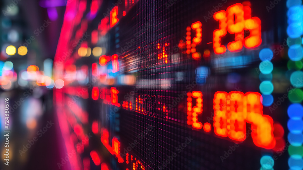 Stock market growth charts graphs 3d futuristic finance economy ...