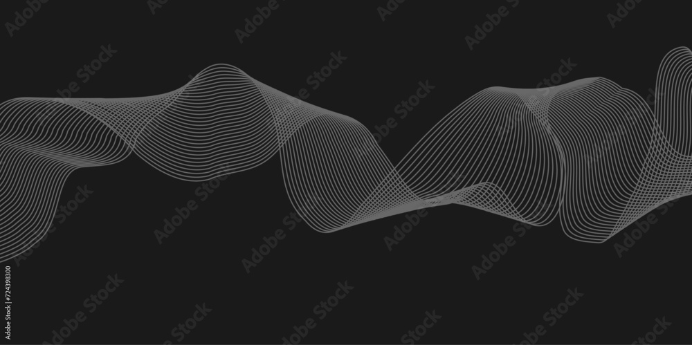 Vecteur Stock Abstract swirl against a clean black background. Light ...