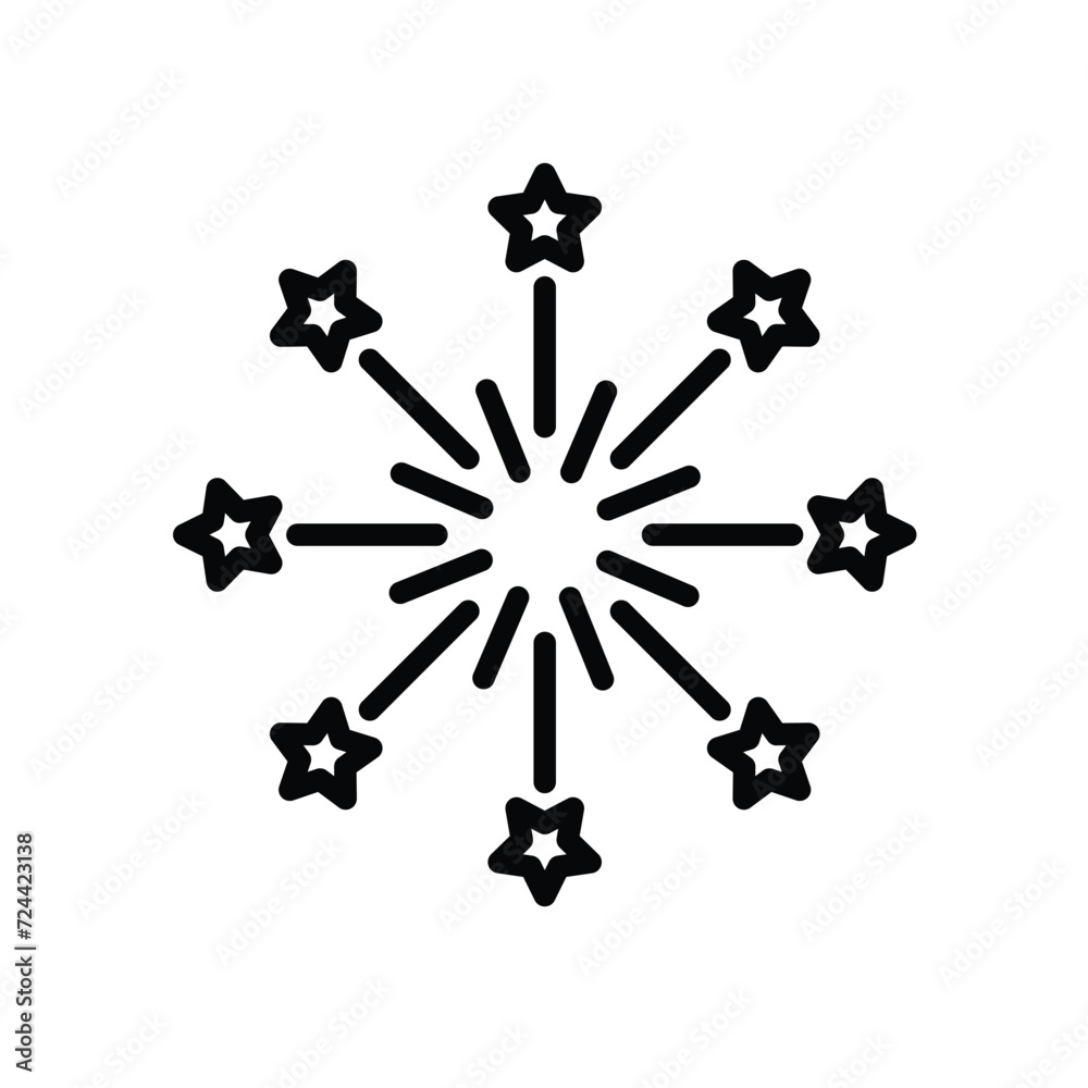 fire work icon with white background vector stock illustration Stock ...