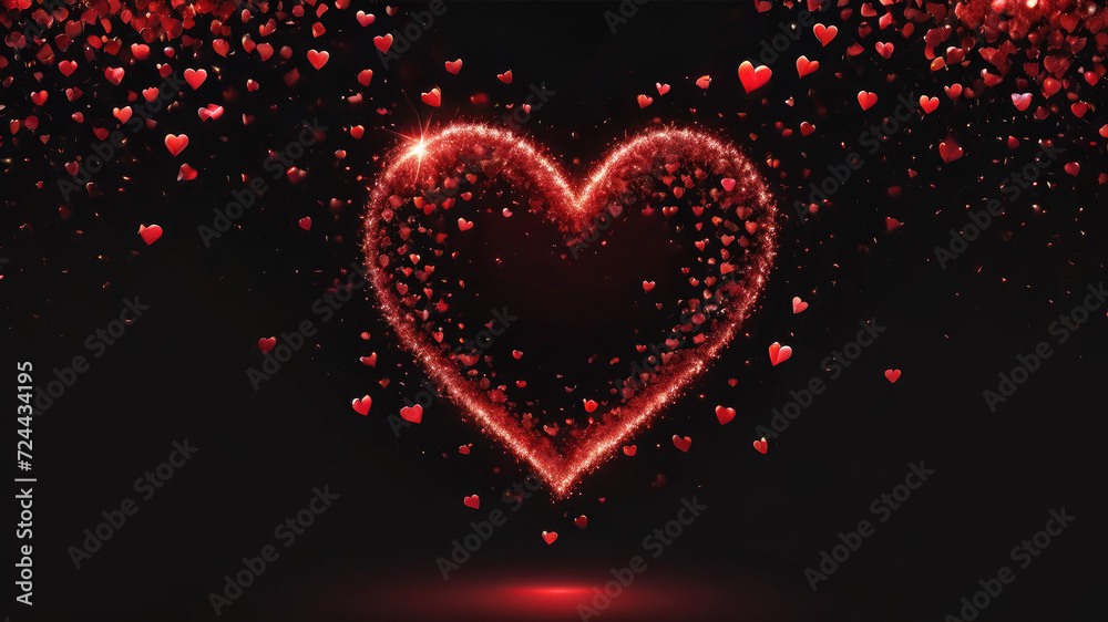 Heart background, Love hearts particles wallpaper, Wedding hearts ...