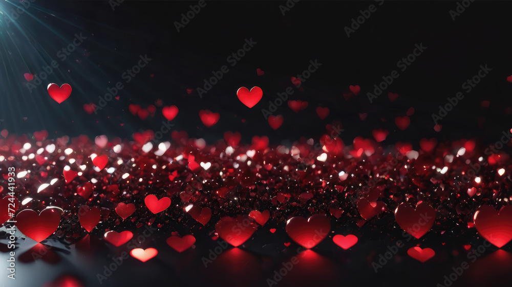 Heart background, Love hearts particles wallpaper, Wedding hearts ...