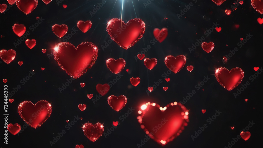Heart background, Love hearts particles wallpaper, Wedding hearts ...