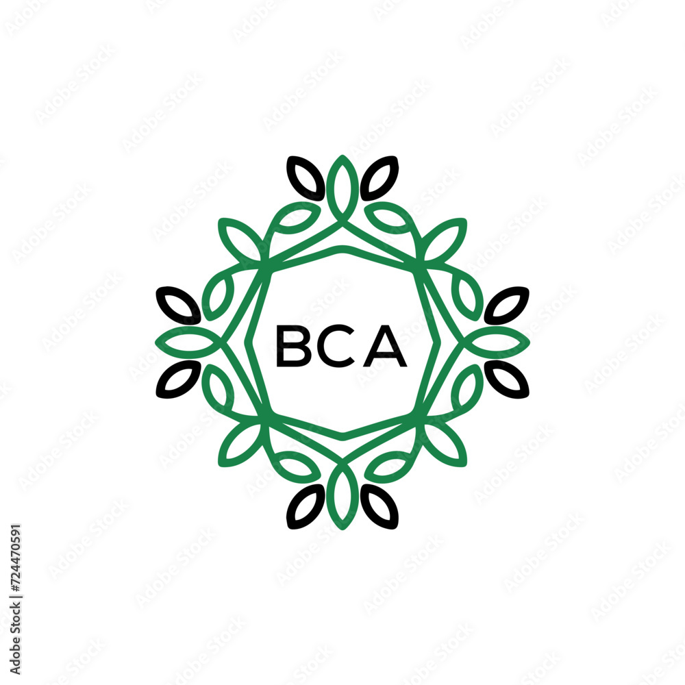 BCA logo design template vector. BCA Business abstract connection ...