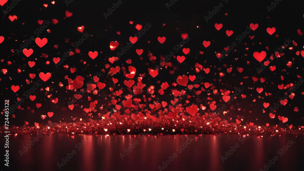 Heart background, Love hearts particles wallpaper, Wedding hearts ...
