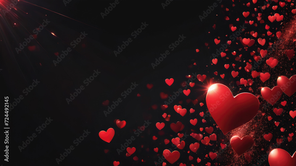 Heart background, Love hearts particles wallpaper, Wedding hearts ...