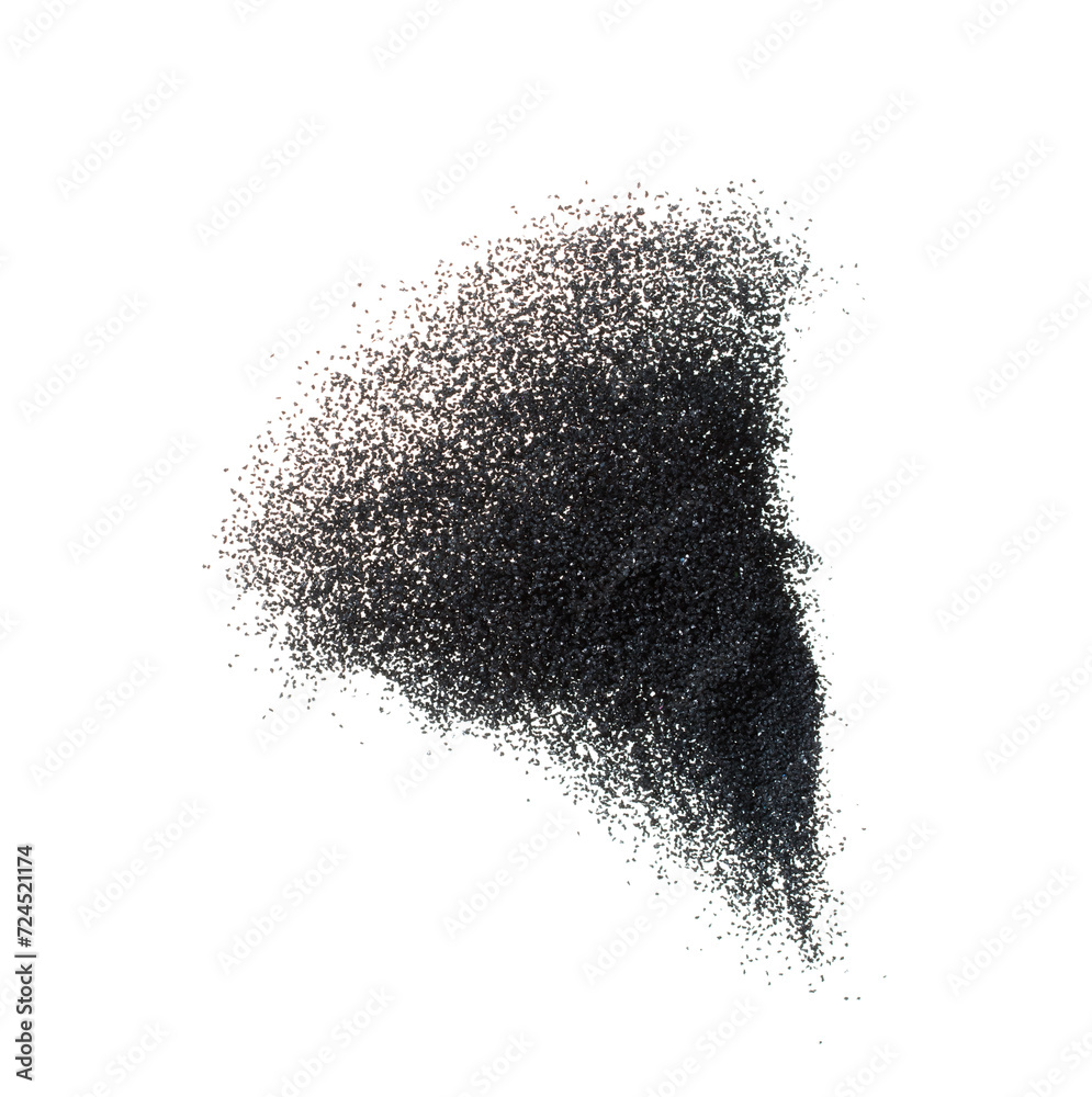 Silicon Carbide wind blow spin swirl around. Black Silicon Carbide ...