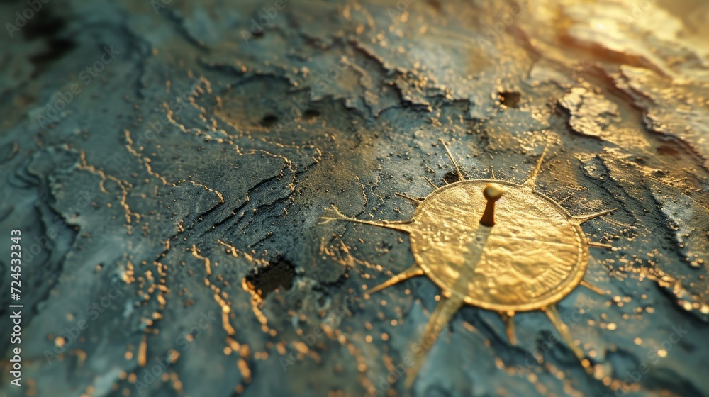 Pathways Unveiled: Tracing Signs on the Map Stock Illustration | Adobe ...